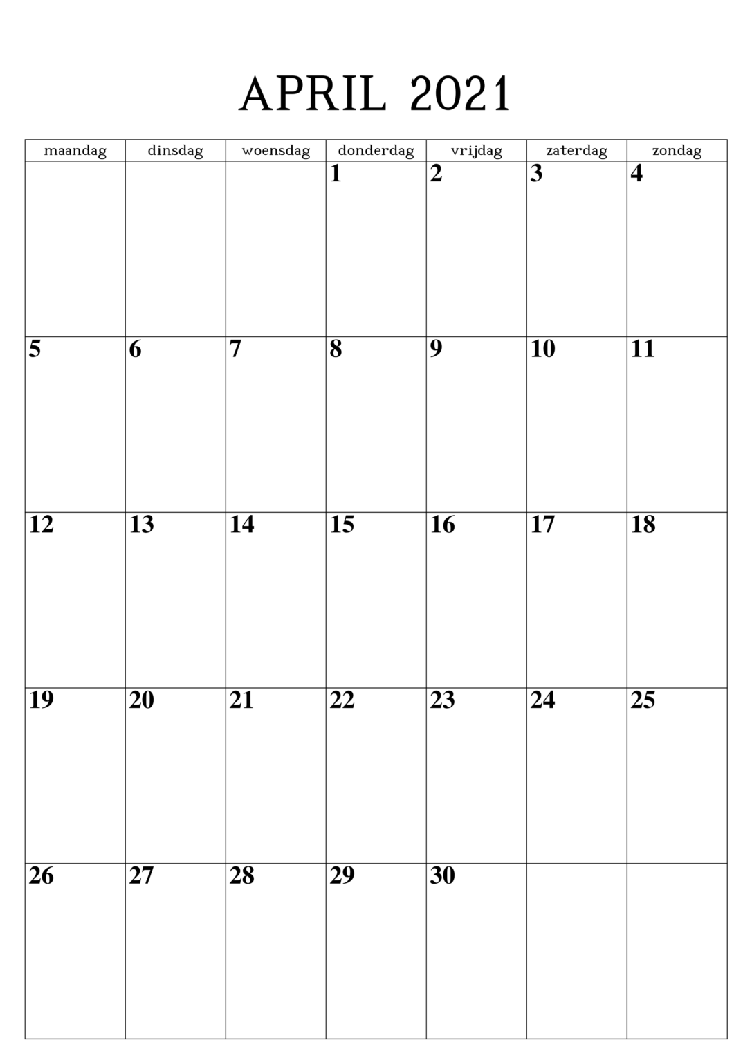 Kalender April 2021 The Beste Kalender kalender-april-2021-the-beste-kalender